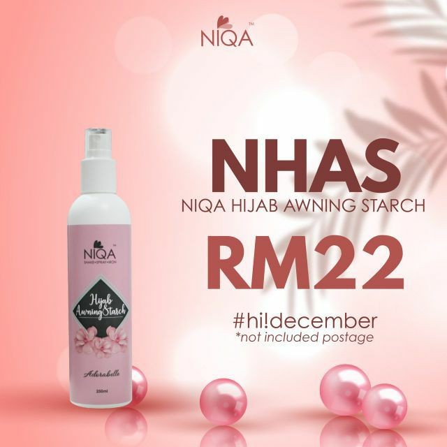 💞 NIQA Hijab Awning Starch 💞 Pengeras Tudung Awning Tudung | Shopee ...