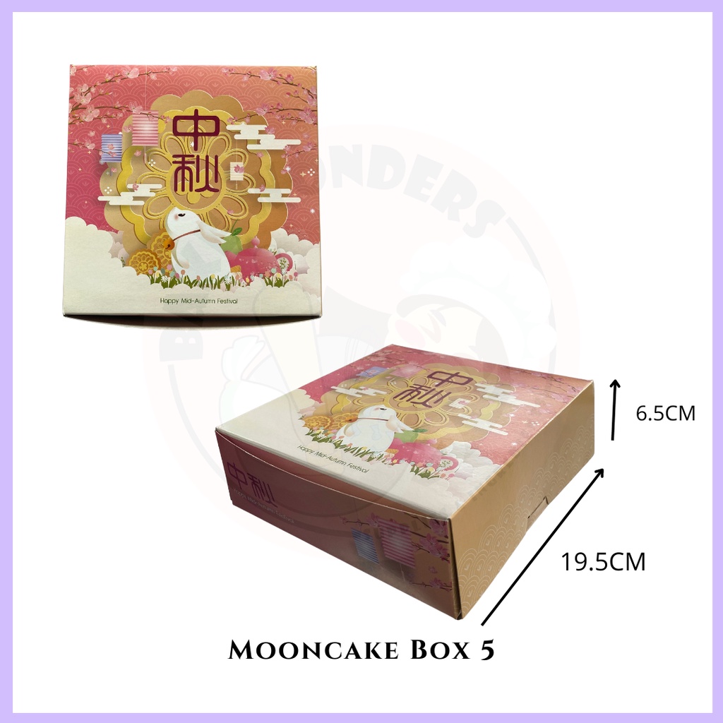 (5PCS/10PCS) (BOX ONLY) Mooncake Box/ 月饼袋 Moon Cake/ Mid Autumn ...