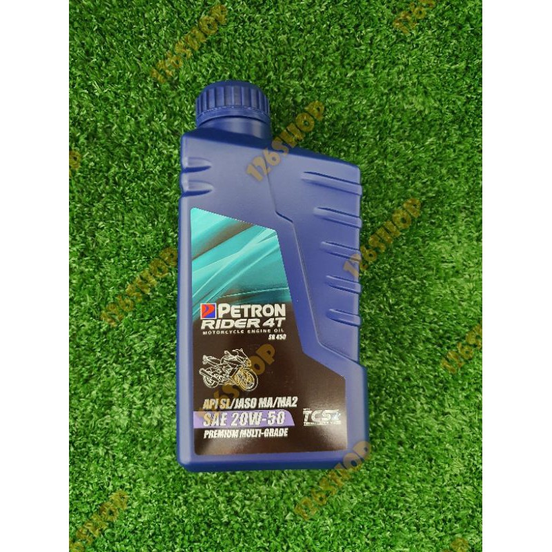 PETRON MOTOR RIDER 4T SAE 20w50 (1Lt) (minyak hitam) | Shopee Malaysia