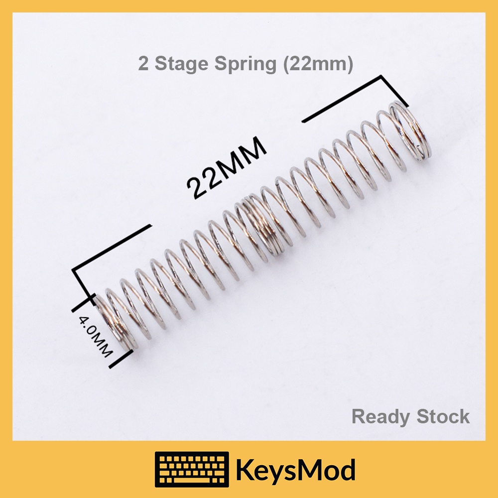 MX Switches - 22mm 2 stage Long Spring (Keyboard switch spring / Swap ...