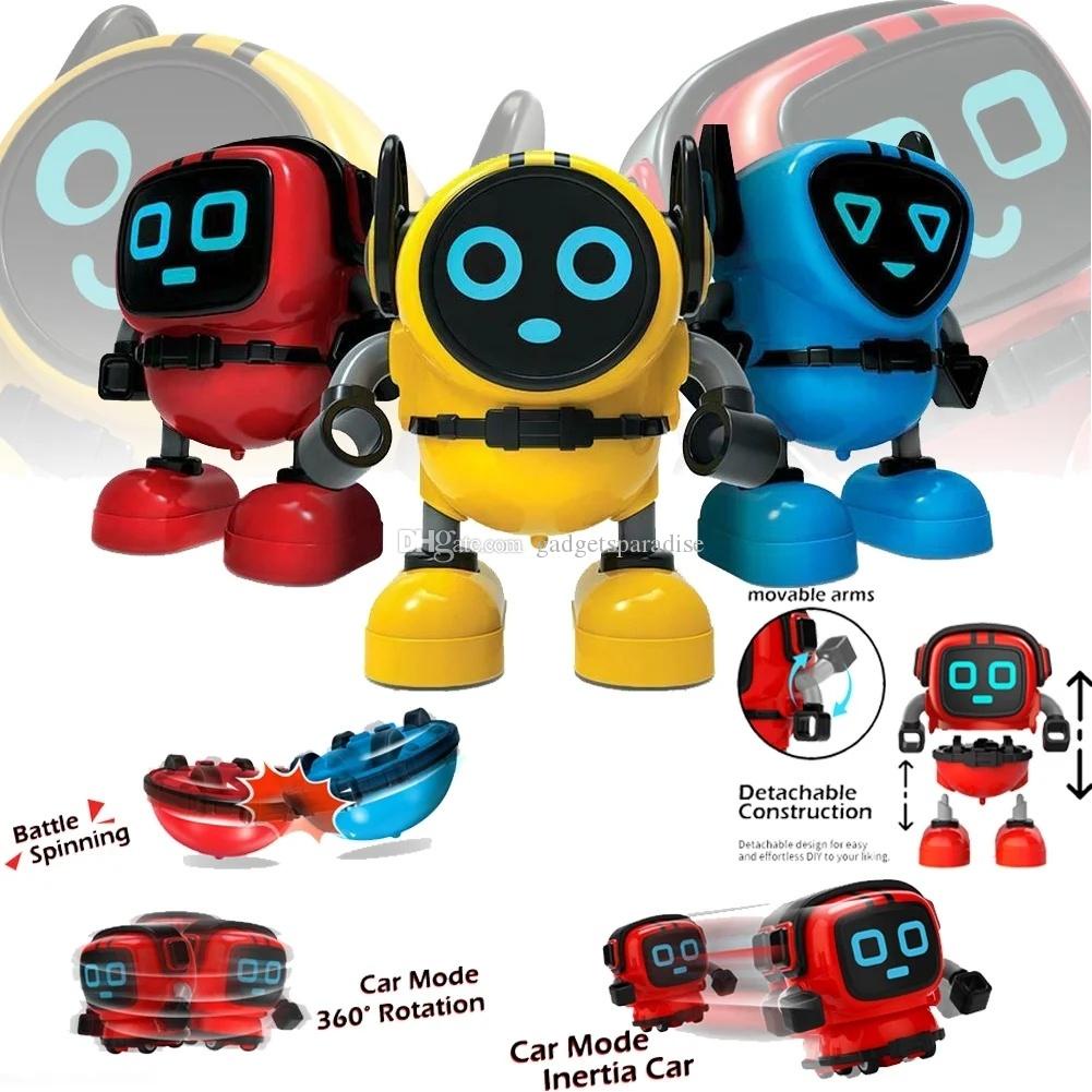 Gyro Force Bibi Elf 2 in 1 Rotating Spinning Top Robot BeyBlade ...