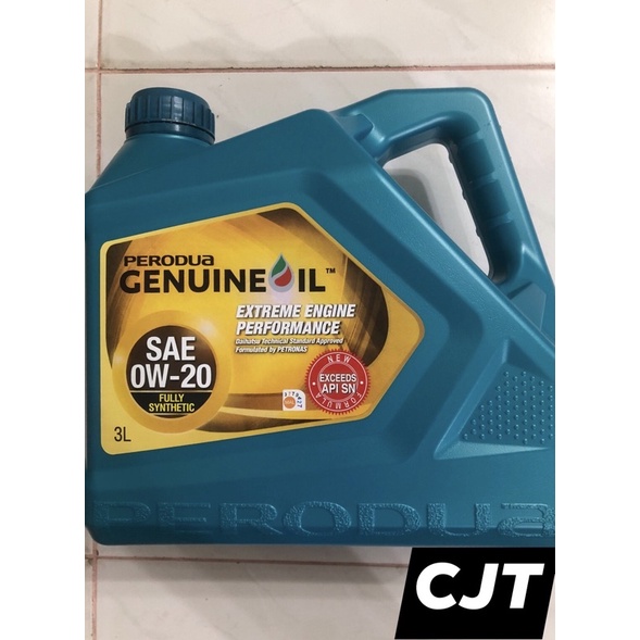 Perodua Axia 0W-20 Fully synthetic Engine Oil 3 litre | Shopee Malaysia