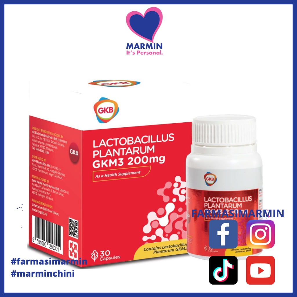 GKB LACTOBACILLUS PLANTARUM GKM3 200MG 30'S | Shopee Malaysia