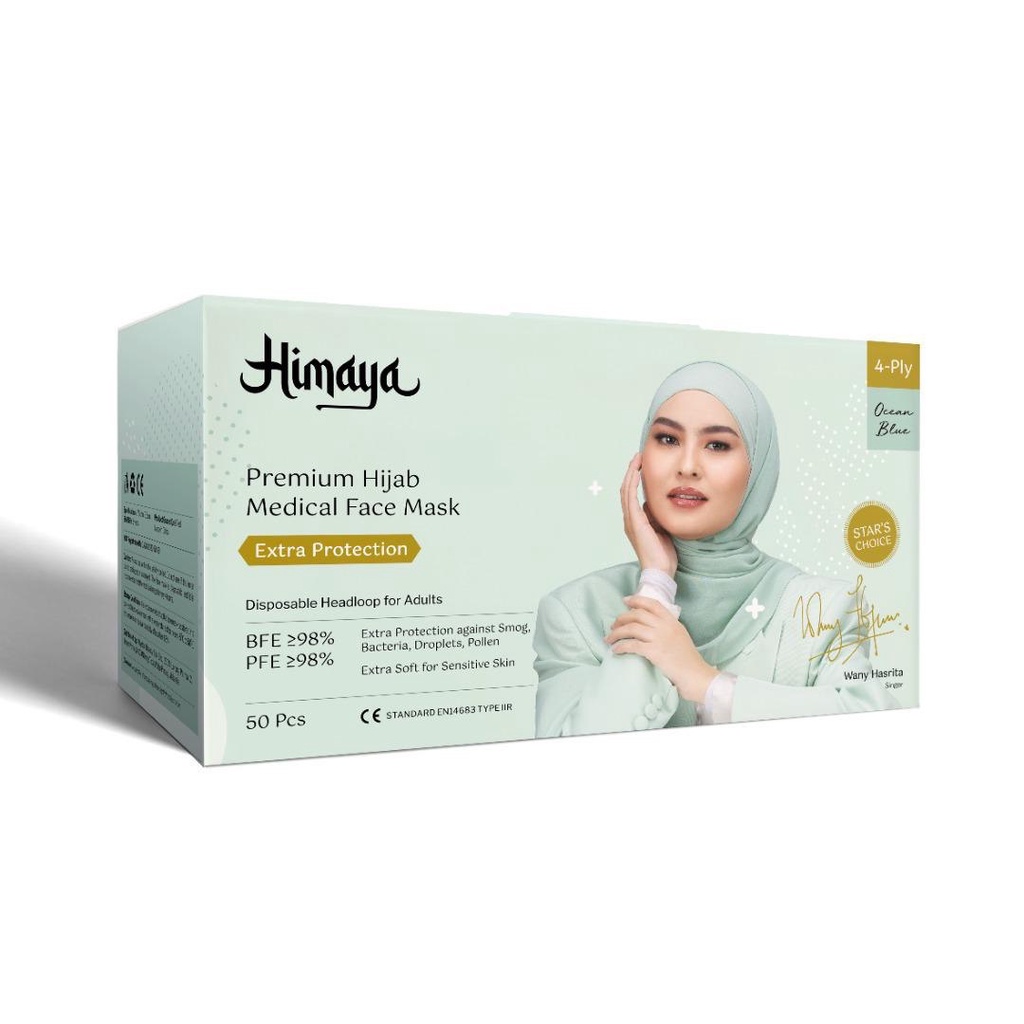 HIMAYA PREMIUM HIJAB FACE MASK (50's) | Shopee Malaysia