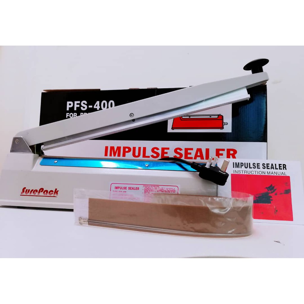 PFS 400 Impulse Sealer 400mm / 16" Heavy Duty Metal Machine Plastic ...