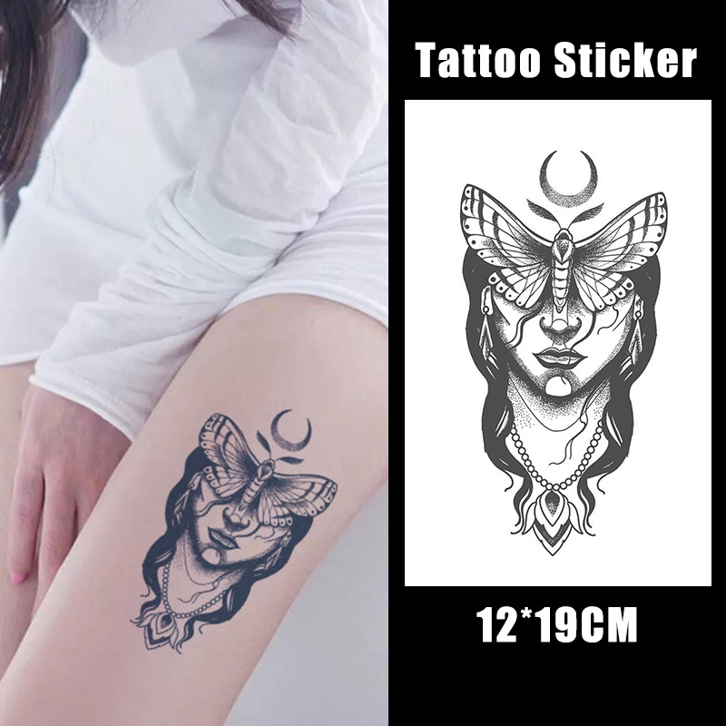 【SUN】Tattoo Sticker Waterproof Lasting Butterfly Fake Tattoo Magic ...