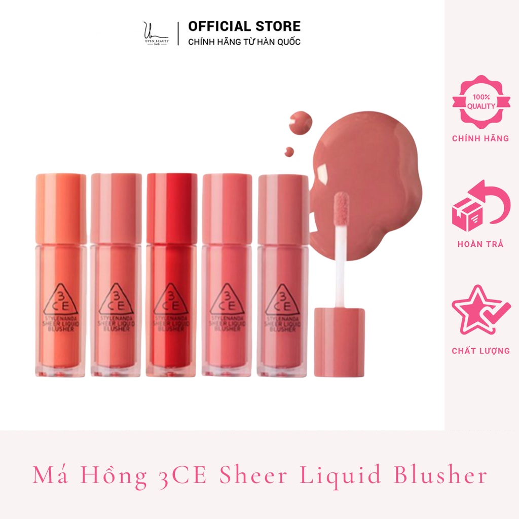 [Genuine] 3ce Sheer Liquid Blusher | Shopee Malaysia