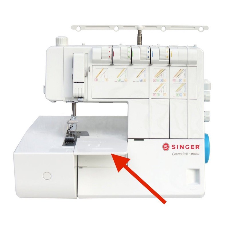 Sewing Table For SINGER 14N735C coverstitch overlock sewing machine ...