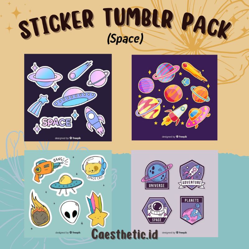 Aesthetic TUMBLR STICKER - HP LAPTOP STICKER - TUMBLR PACK STICKER ...