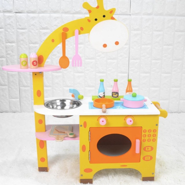 GIRAFFE KITCHEN wooden toys | Shopee Malaysia