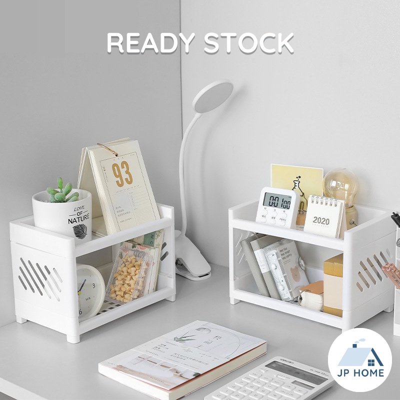 [Ready Stock] Ins Style Detachable Double Layer Table Storage Rack ...