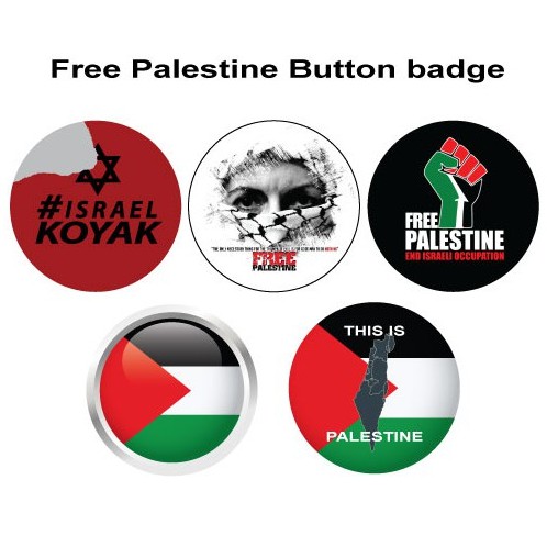 Ready Stock - Free Palestine Button Badge 58mm Safety Pin | Shopee Malaysia