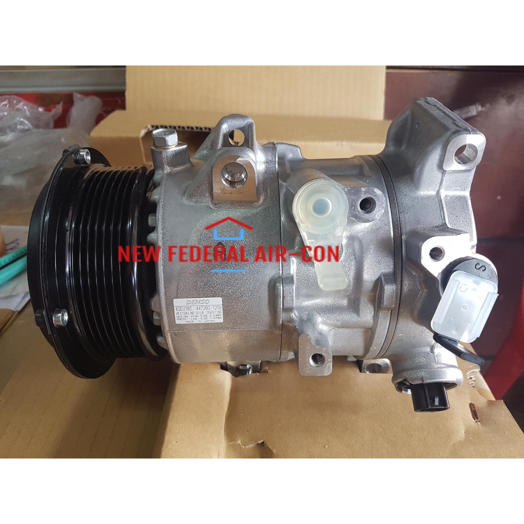 (ORIGINAL ND) DENSO TOYOTA CAMRY 2006, ESTIMA ACR50, VELLFIRE, ALPHARD 6SEU16C 7PK COMPRESSOR ...