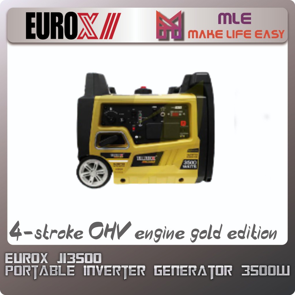 EuroX JI3500 Portable Silent Inverter Generator 3500w | Shopee Malaysia