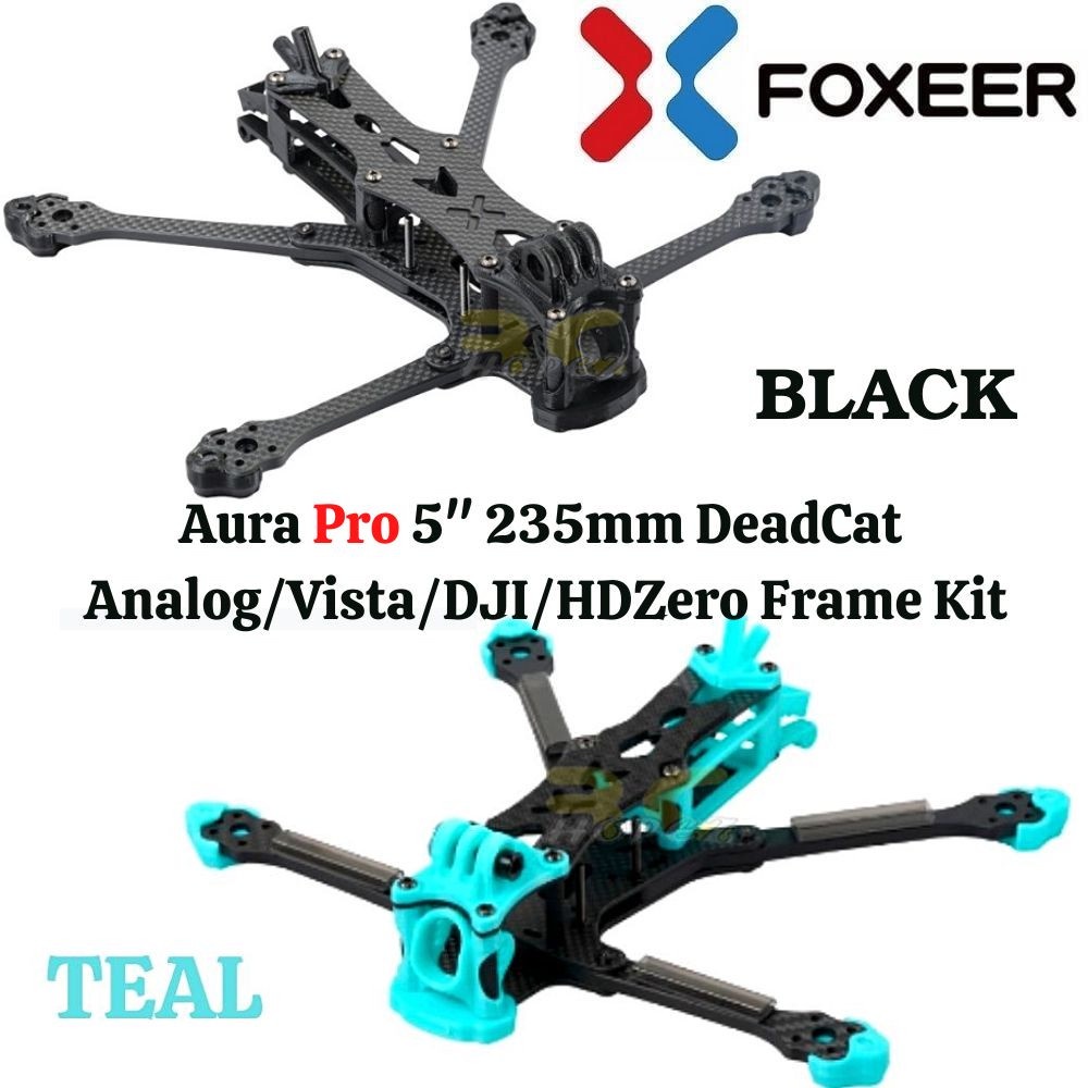 Foxeer Aura PRO 5″ Inch Deadcat 235mm DJI/Vista/HDZero/Analog Fpv Frame ...