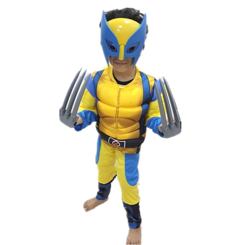 Socute 4-12Y Child Wolverines Cosplay Costume Kids Boys Superhero ...