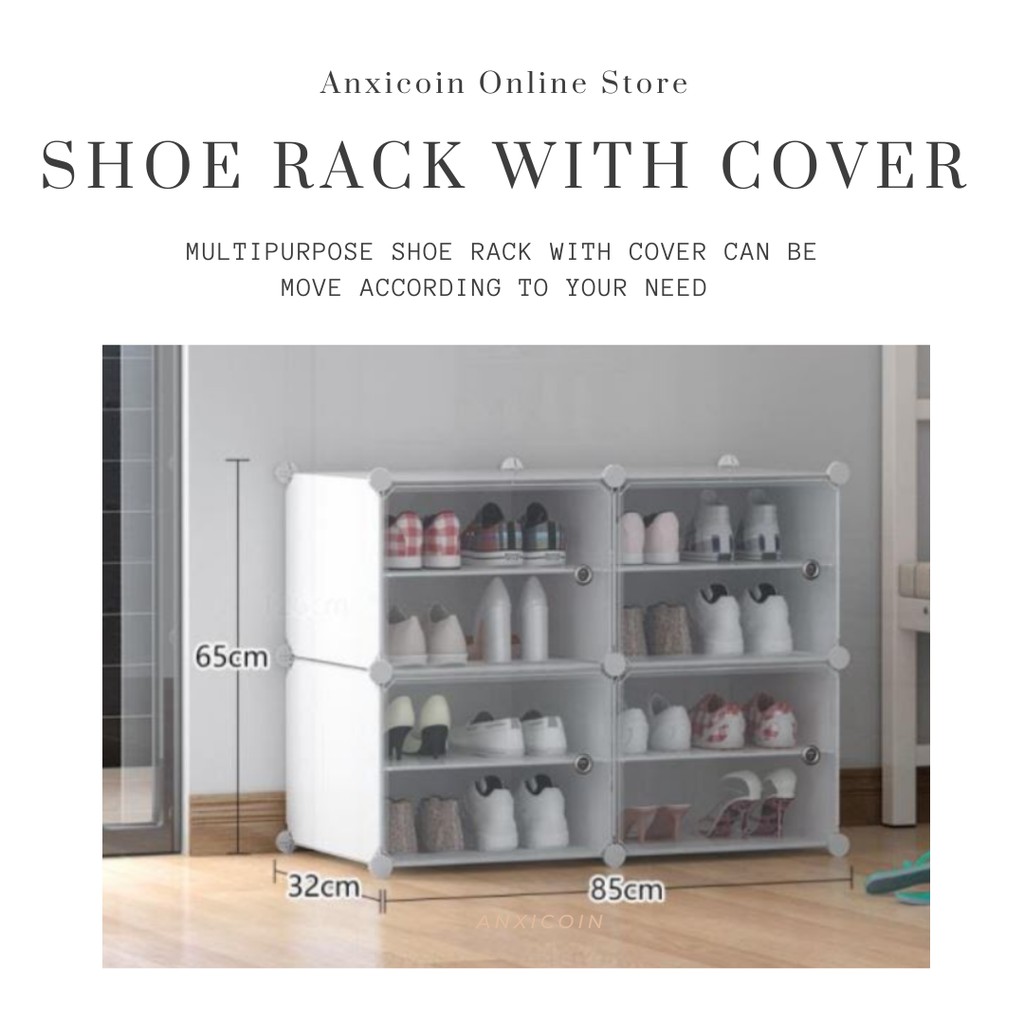 Penyimpan Kotak Kasut Shoe Rack Kasut Racks Stackable Storage Shoes ...