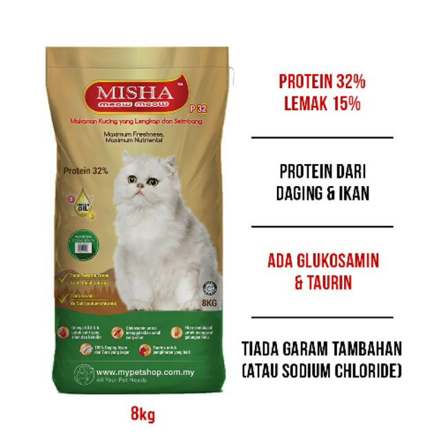 8kg MISHA Chicken and Tuna Cat Food | Shopee Malaysia
