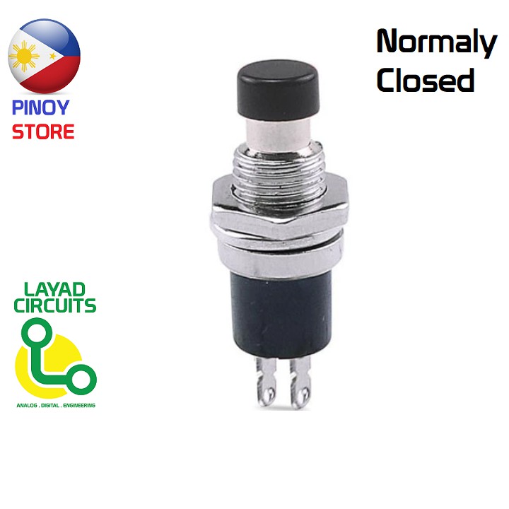 Push Button Switch NC PBS-111 250V 1A 7mm Momentary NC Push Button ...