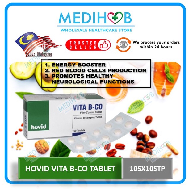 Hovid VITA B-CO (100 Tablets) EXP12/2025 | Shopee Malaysia