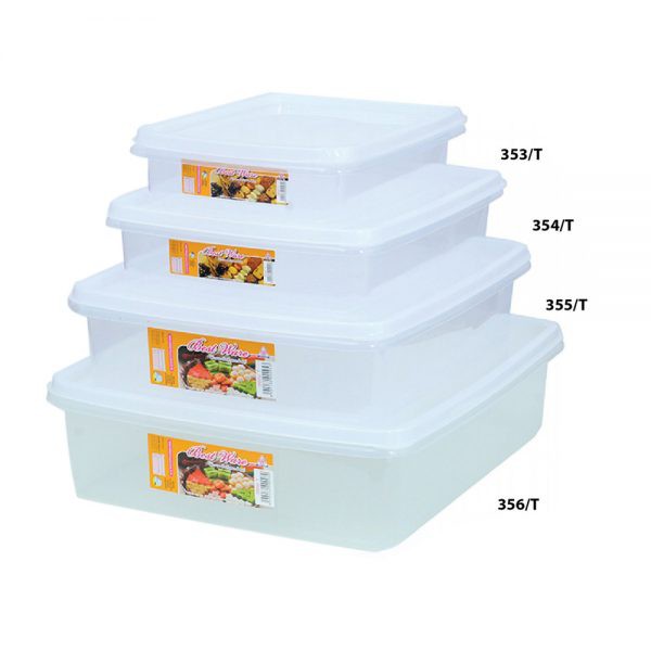 Stackable Freezer Container Plastic Food Storage Box Fridge Organizer ...