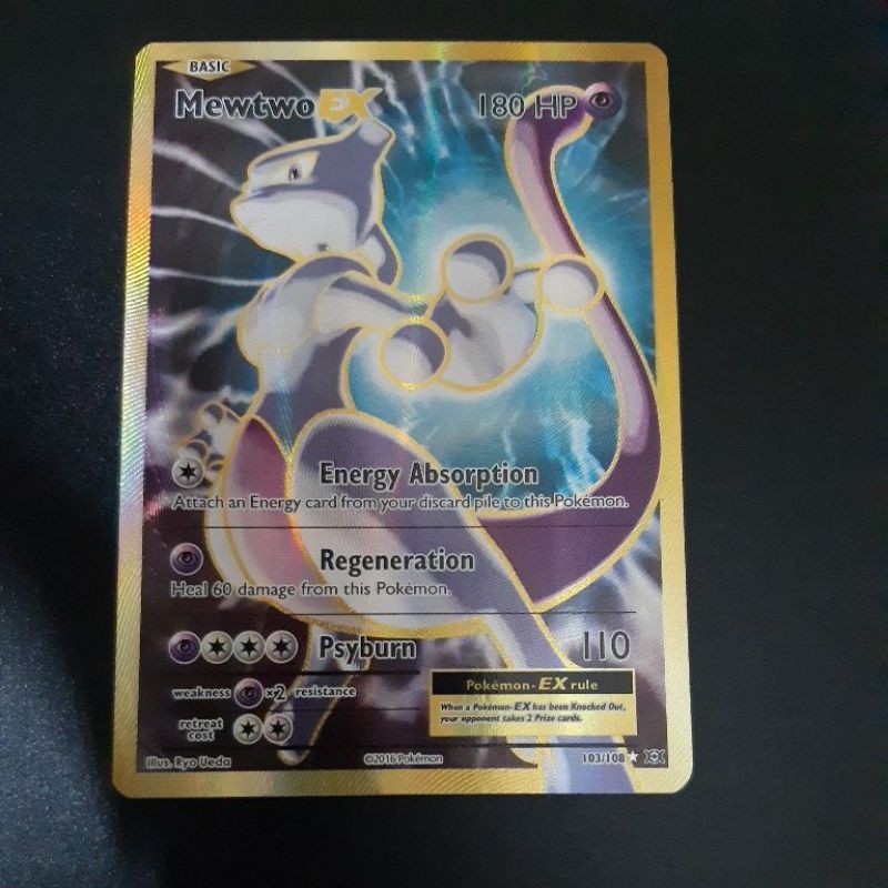 Pokemon Card TCG : Mewtwo EX 103/108 (Full Art - Ultra rare) 100% ...