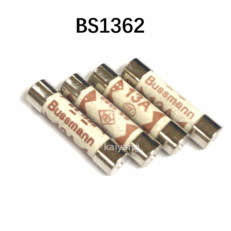 10PCS BS1362 6*25mm ceramic fuse tube 1A 2A 3A 5A 8A 10A 13A 15A 20A ...