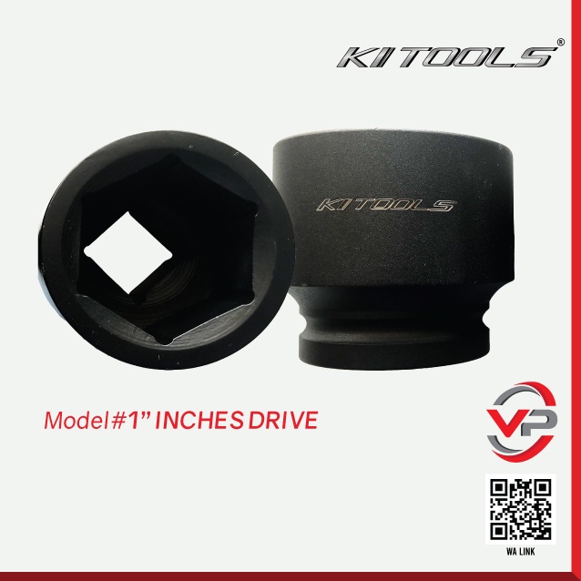 【1" x 36mm - 57mm】KI TOOLS IMPACT SOCKET 1 INCH DR. STD. LENGTH – 6PT ...