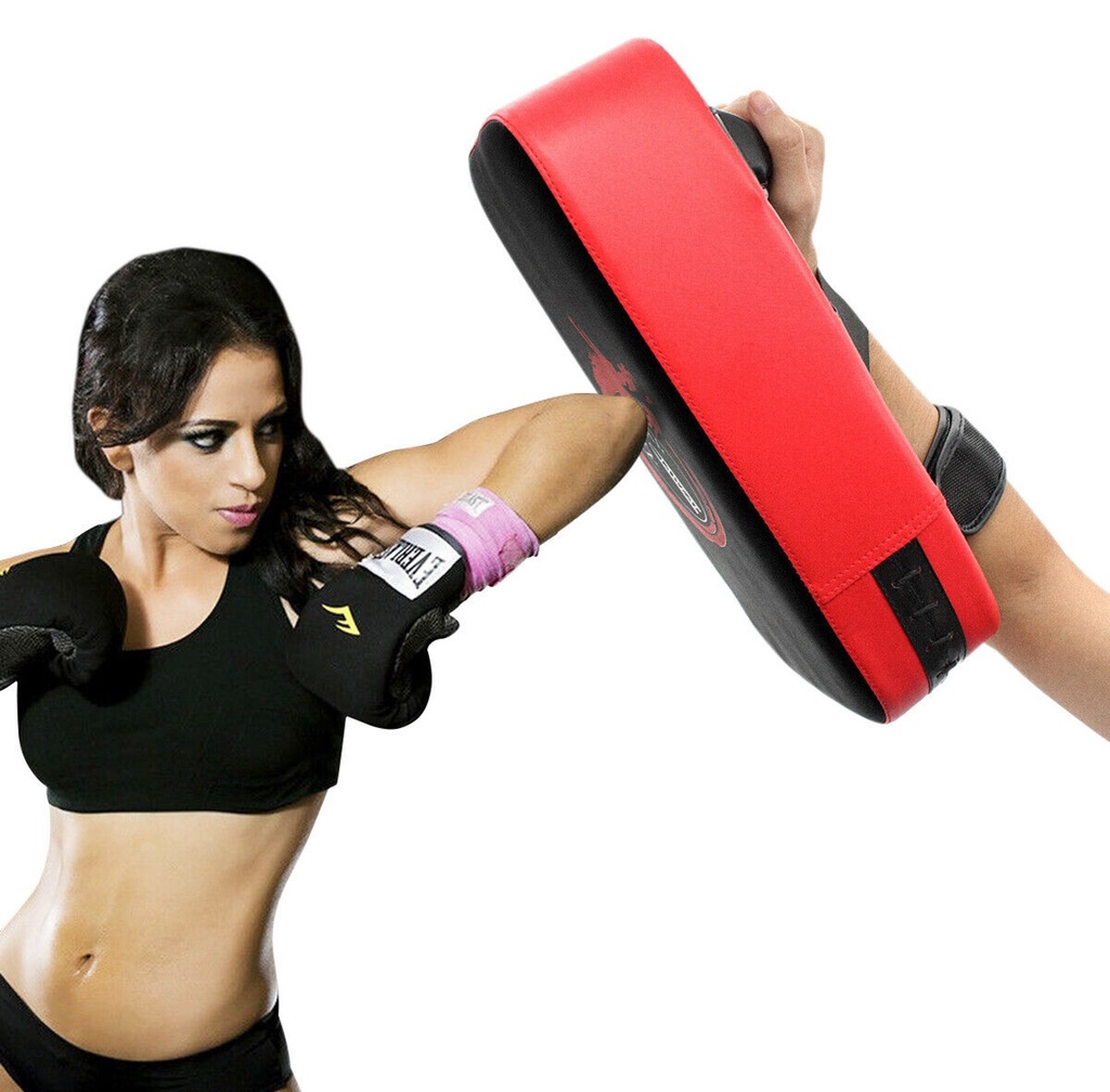 🔥Boxing Kick Punch Pad pad PU Leather Art Taekwondo MMA Boxing Kicking ...