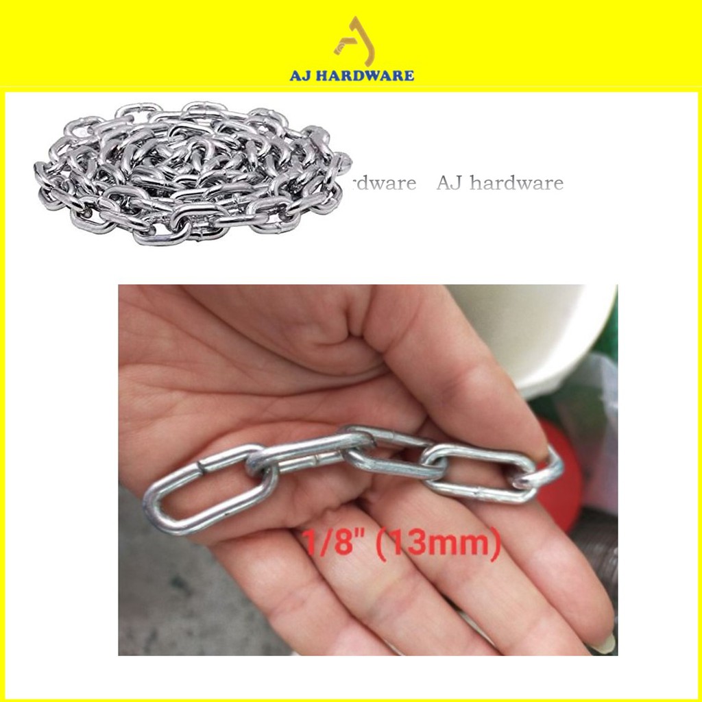 Rantai Besi Tergalvani Rantai Besi / Galvanized Metal Link Steel Chain ...