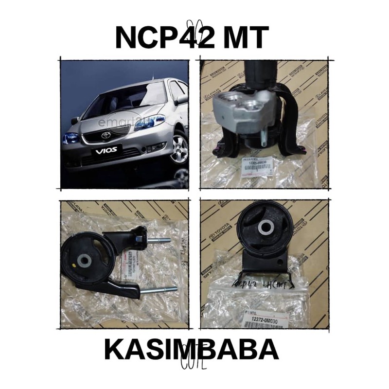 ORIGINAL🇹🇭TOYOTA VIOS NCP42 MT ENGINE MOUNTING | Shopee Malaysia