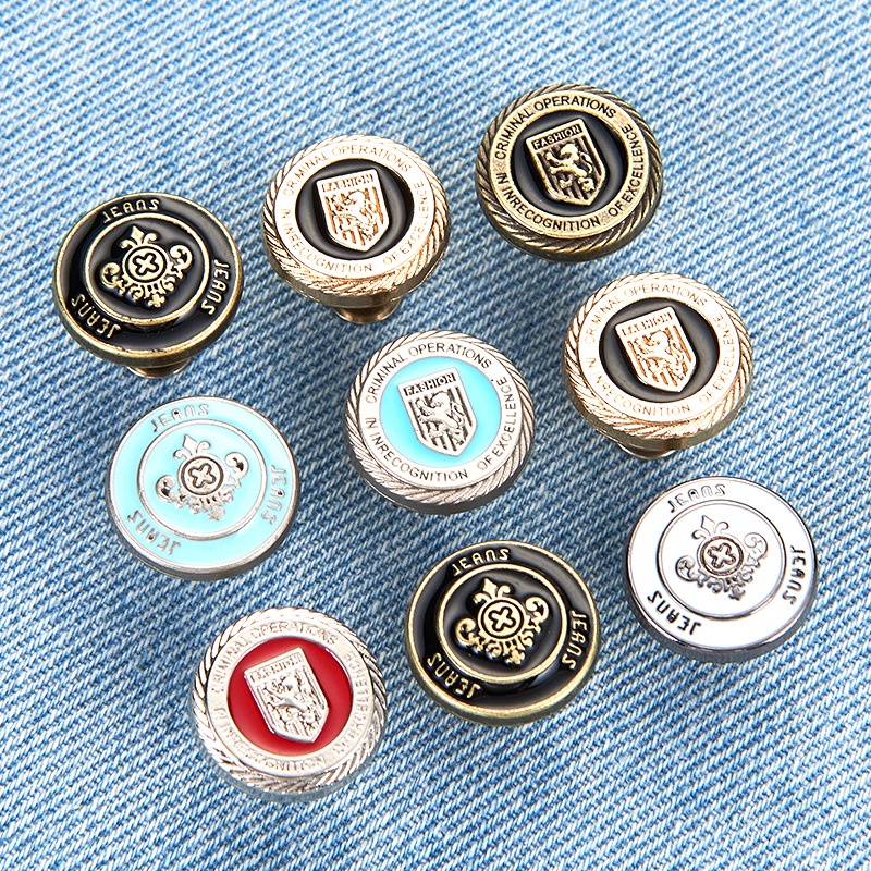 Harry Potter Medal Detachable Retro Metal Buttons Snap Fastener Pants ...