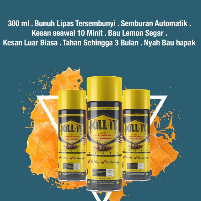 💥FREE SHIPPING💥 SPRAY ANTI LIPAS KILL-IT | Shopee Malaysia