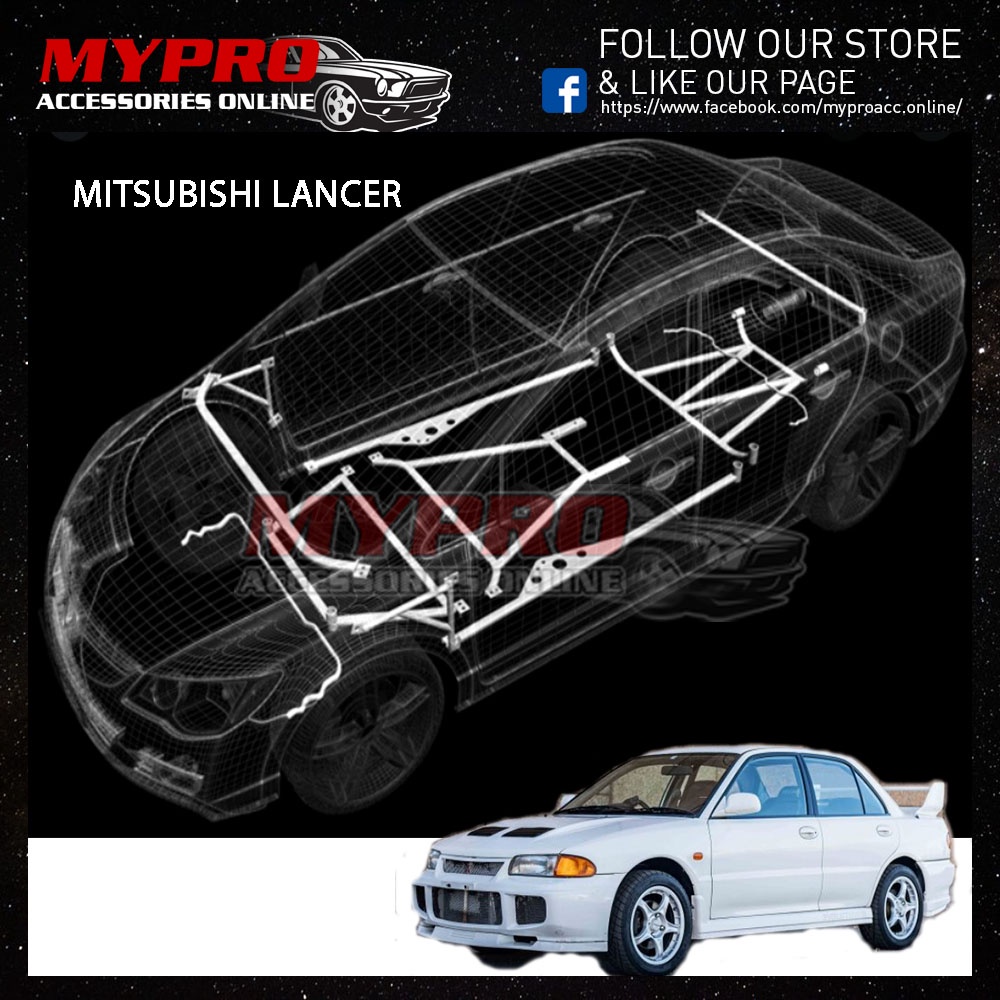 MITSUBISHI LANCER 1.6 '95-'03 (2WD) 100%Original Ultra Racing Bar (FULL ...