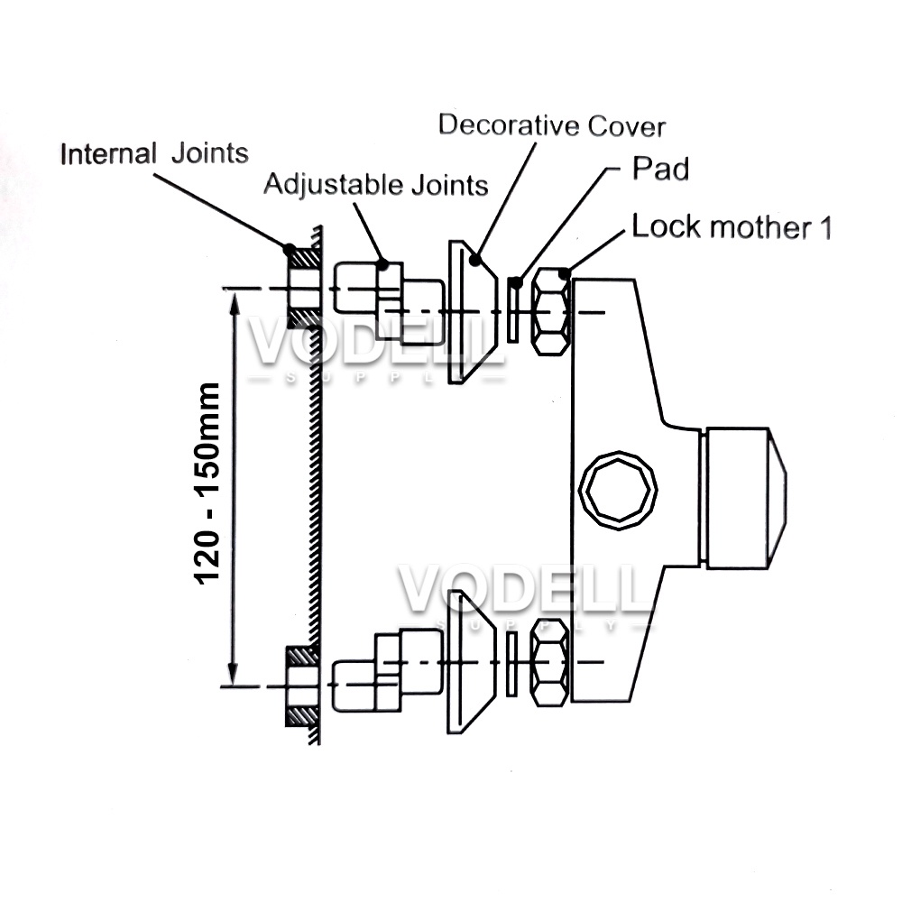 VODELL 304 Stainless Steel 4in1 Digital Shower Set Bathroom Mixer ...