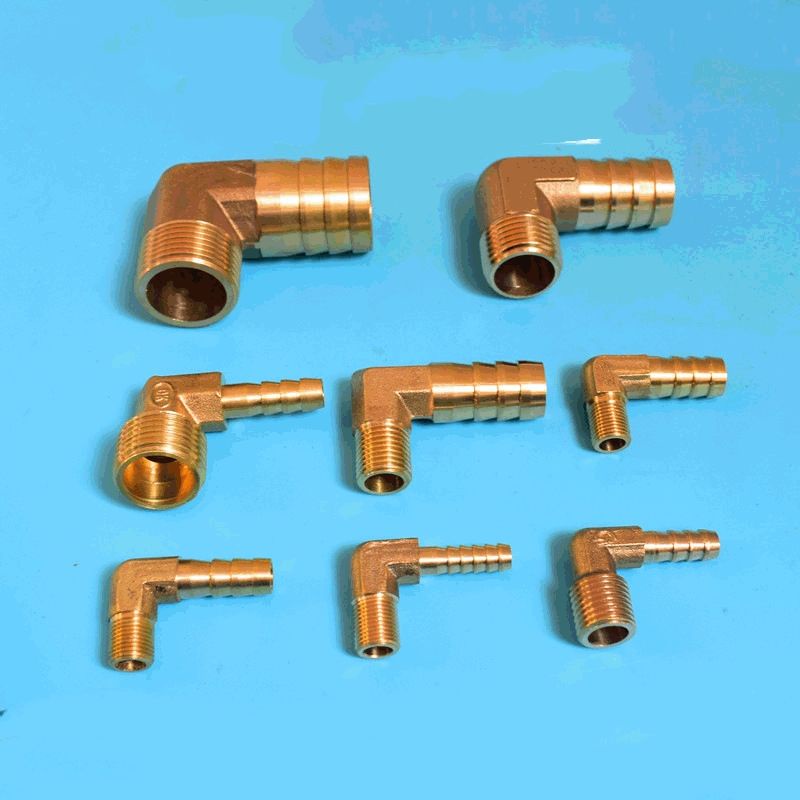 8mm TO 3/8" 1/4" Quick Coupling For Hose Brass Barb Fitting Elbow BSP ...