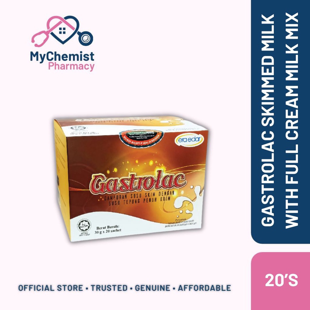 Gastrolac Skimmed Milk 20'S (Susu Sesuai Untuk Masalah Gastrik ...