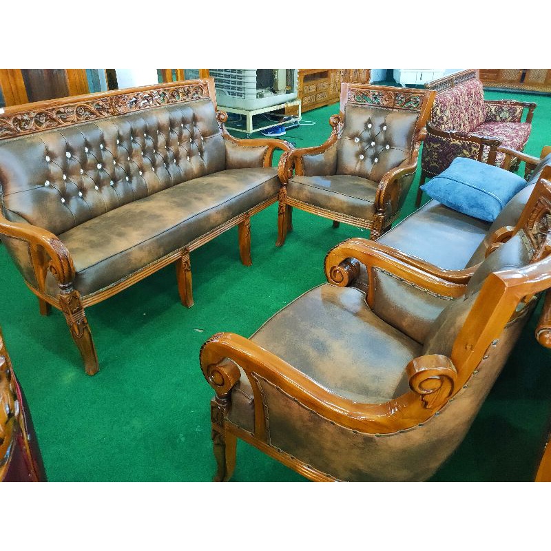 💯JATI ORIGINAL INDONESIA 💯 SET SOFA JATI | Shopee Malaysia