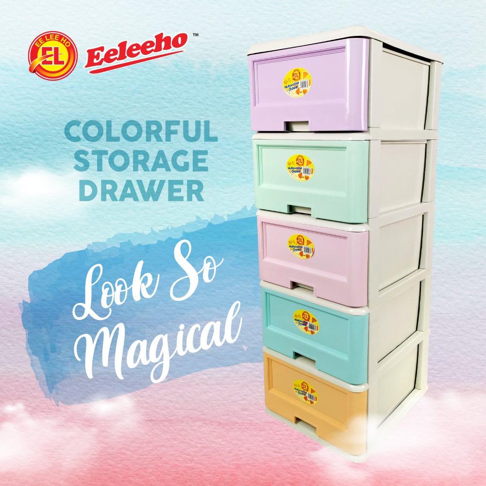 Almari Baju Rak Baju Plastic Drawer PAKAIAN Laci Cabinet Storage Drawer ...