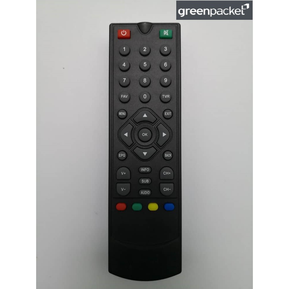 MYTV Broadcasting MyFreeView Decoder Green Packet DVB T2 T2000 Remote ...