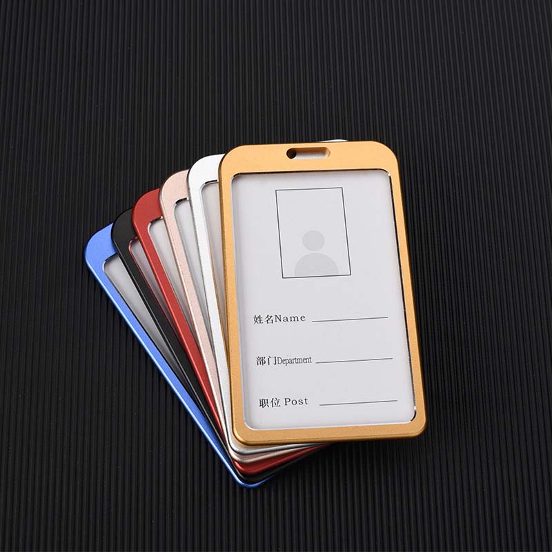 Aluminum alloy ID card holder work certificate holder With Lanyard ...