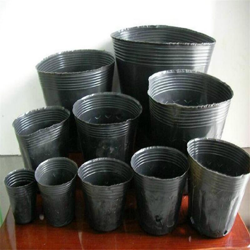 10pcs/5pcs UV Fertigasi Polibag Hitam Nursery Pot Pasu Sayur Plastik ...