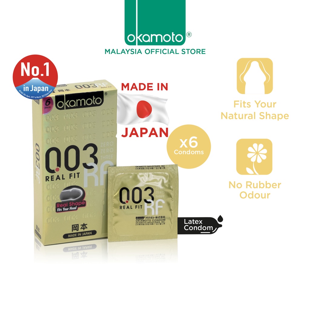 Okamoto 0.03 REAL FIT (6s) | Shopee Malaysia
