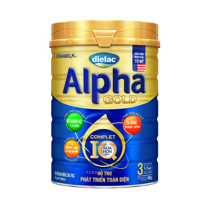 Alpha Gold IQ Powdered Milk 3 850g | Shopee Malaysia