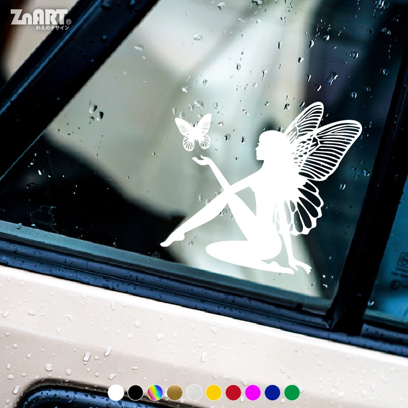 Butterfly Elf Fairy Car Stickers for Car Window Car Accessories Vinyl ...