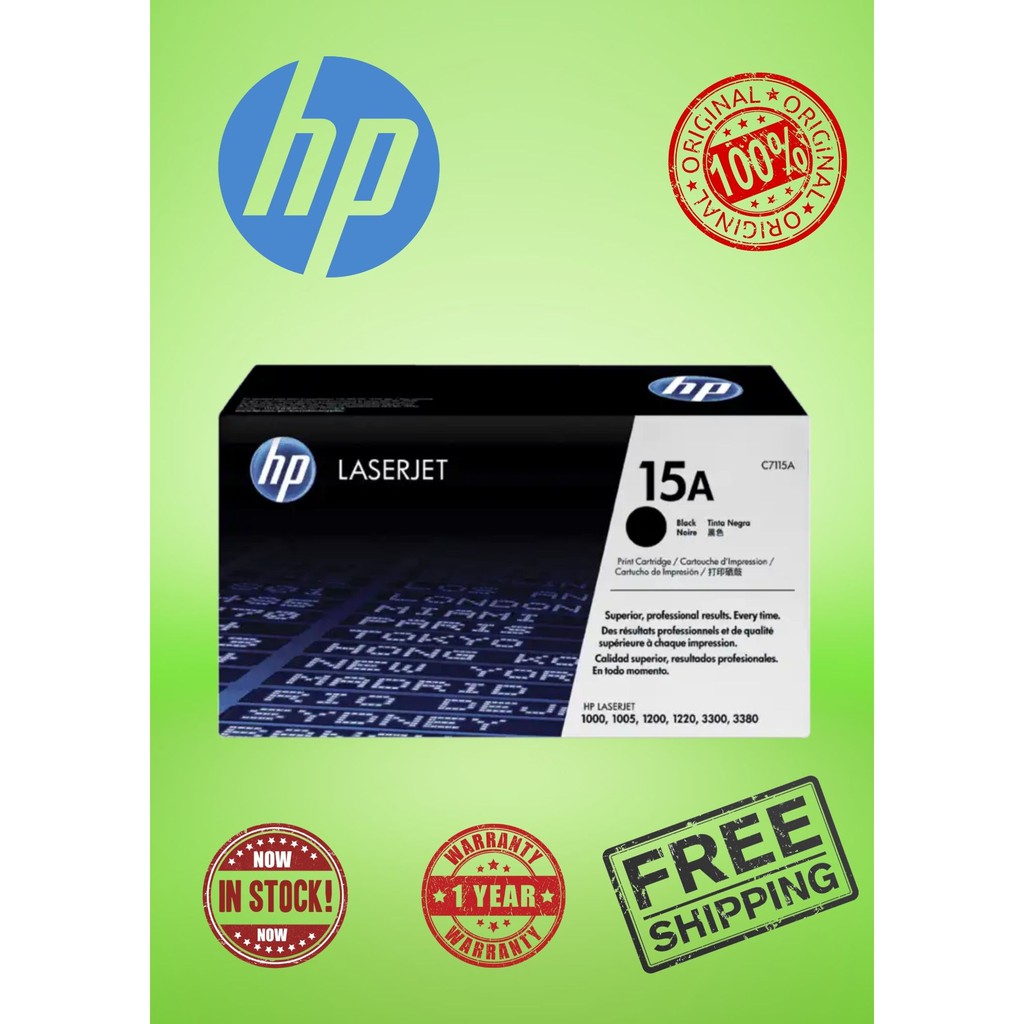 [GENUINE] HP 15A / C7115A BLACK ORIGINAL LASERJET TONER CARTRIDGE ...