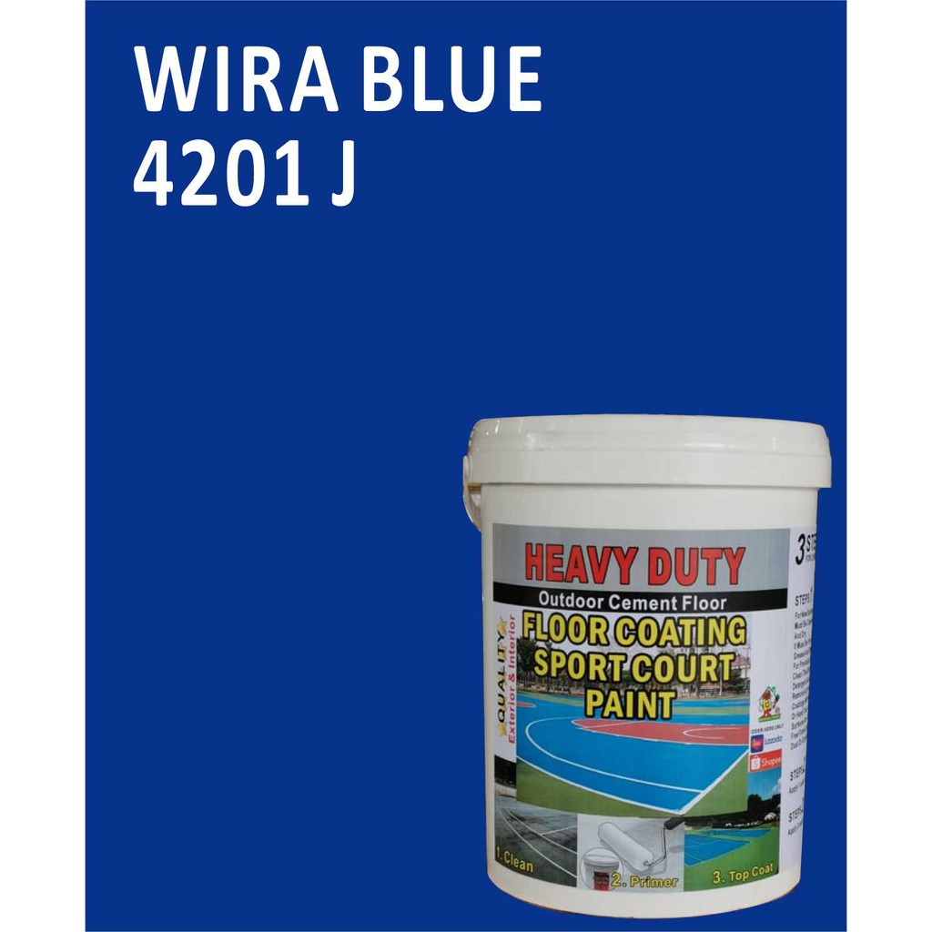 ( 1L ) HEAVY DUTY ( SPORT COURT PAINT ) CEMENT FLOOR COATING / EXTERIOR ...