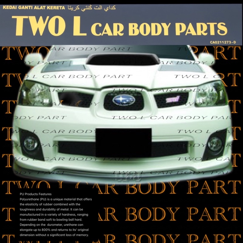 saga blm subaru bodykit fibre and pu front part all | Shopee Malaysia