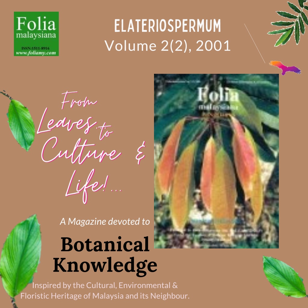 FOLIA MALAYSIANA MAGAZINE (ELATERIOSPERMUM) | Shopee Malaysia