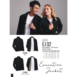 EXECUTIVE JACKET EJ0201 BLACK 65% POLYESTER/35% VISCOSE CEO UNIFORM ...
